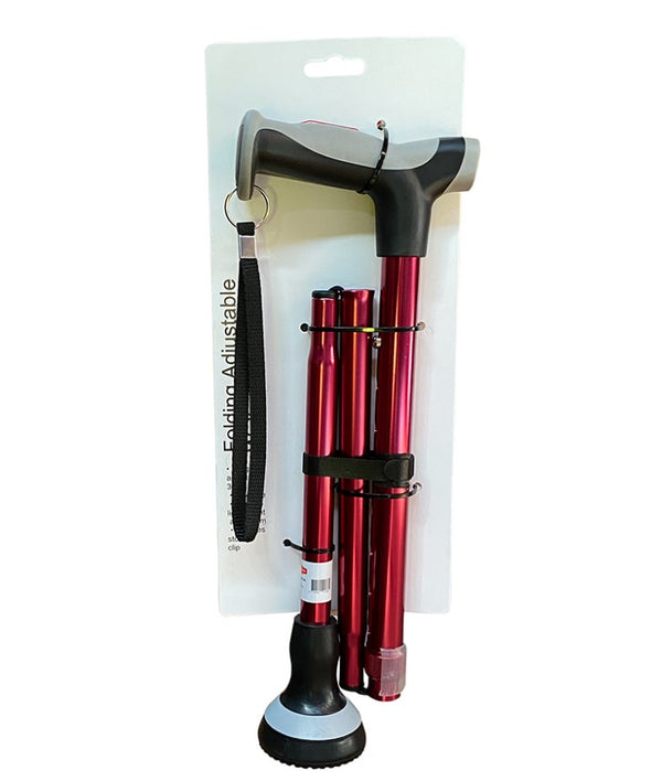 Walking Stick Red with Cushion Tip (77-98cm) – RaserMed Solutions